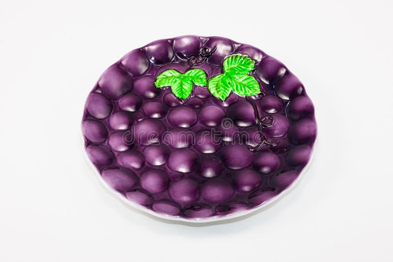 Grape Set - plate stock photo. Image of grapes, isolated - 87732406