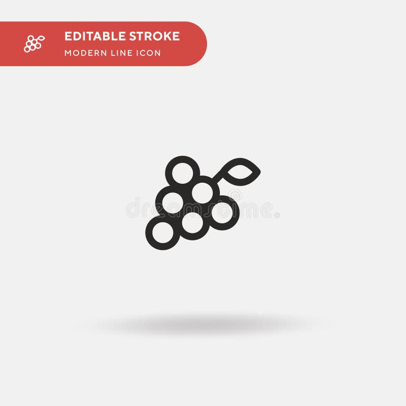 Grape Simple Art Geometric Illustration Stock Vector - Illustration of ...