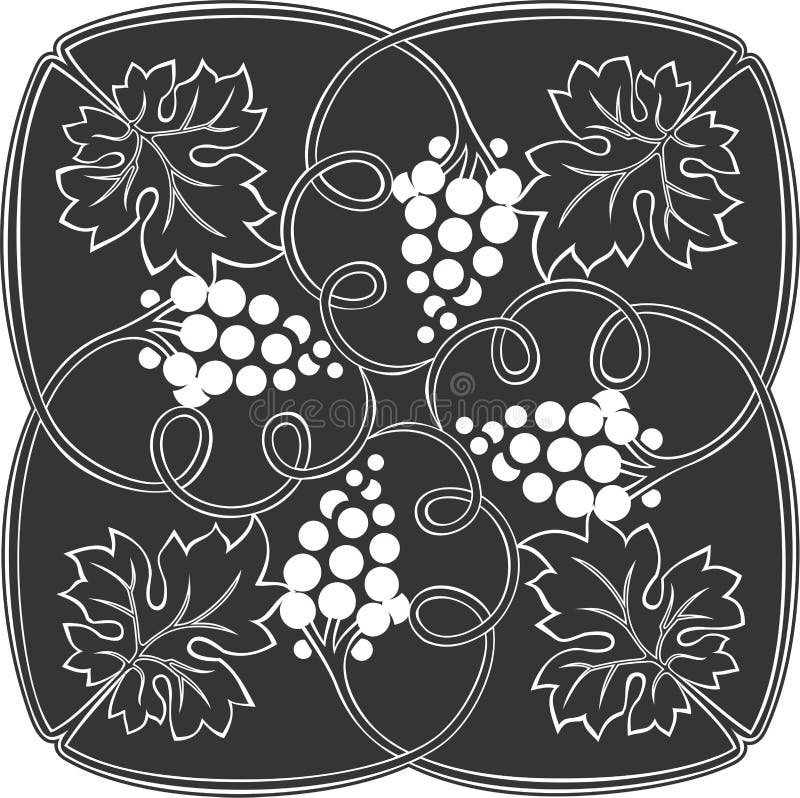 Grape square frame stock vector. Illustration of juicy - 26999268