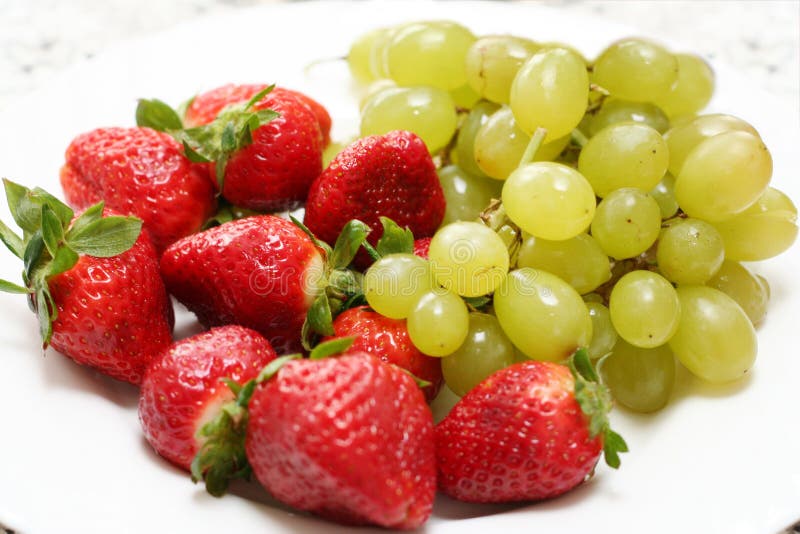 Grape and strawberry stock photo. Image of mixed, fruity - 8275734
