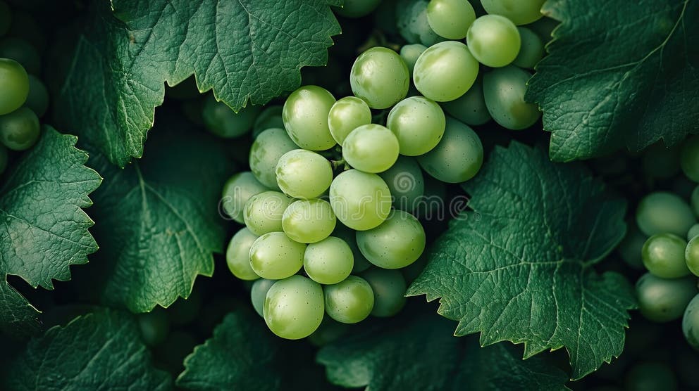 Grape top view stock photo. Image of organic, blue, leaf - 344345138