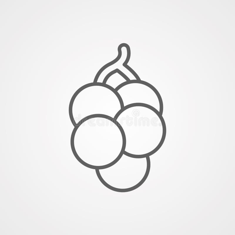 Grape Symbol stock vector. Illustration of field, trailing - 19237727