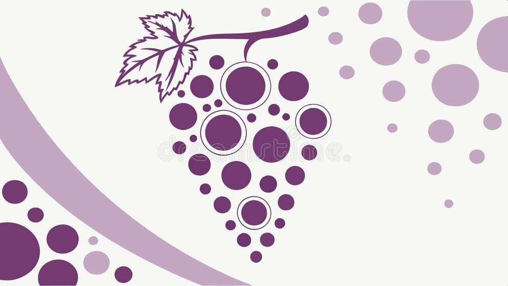Grape Vine with Grapes, Vineyard Theme, Decorative Fruit Vector Art Generative AI Stock Vector ...