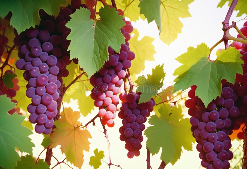 Grape Vines. Grape Leaf on a White Background Stock Illustration ...