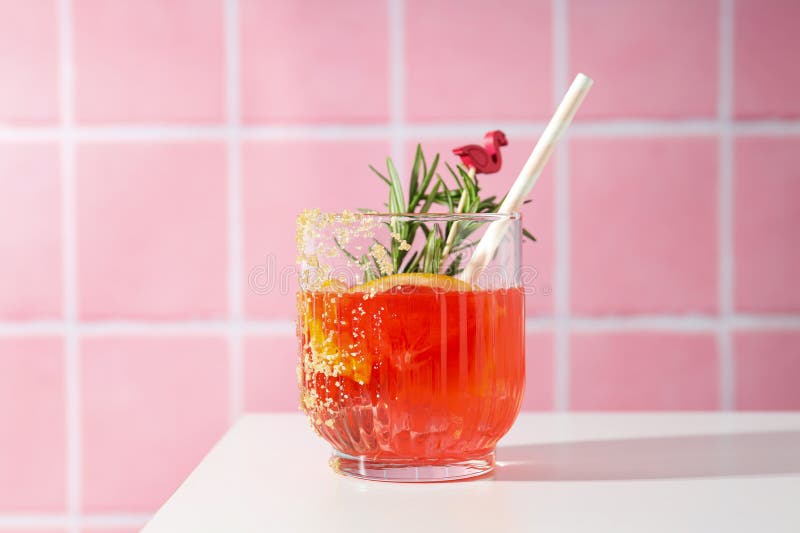 Grapefruit Cocktail, Alcohol or Non Alcoholic Drink for Party Stock ...