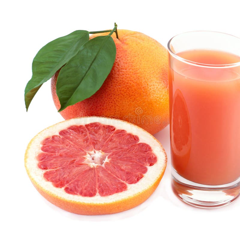 Grapefruit en sap. stock afbeelding. Image of nave, sinaasappel - 11446381