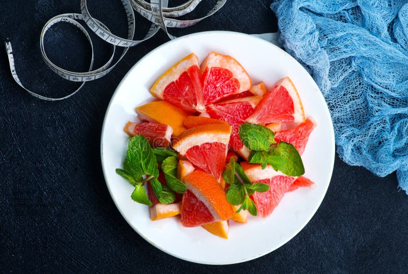 Grapefruit stock image. Image of juicy, leaves, eating - 87986787