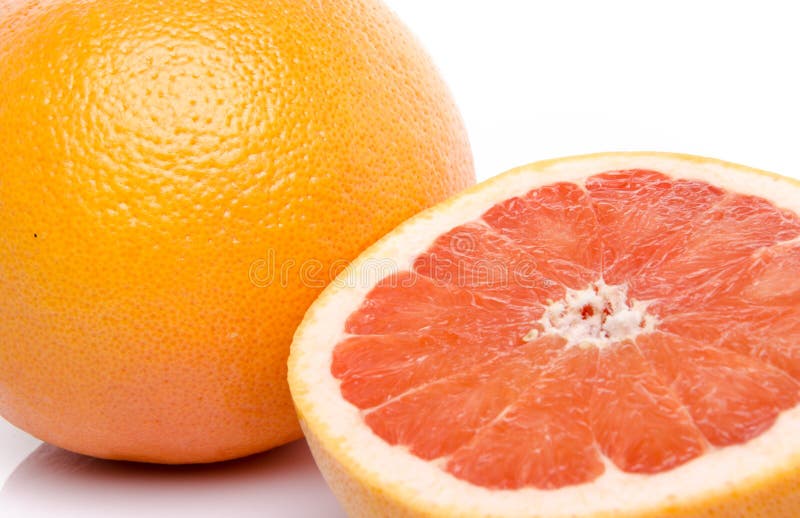 Grapefruit and Half Grapefruit Stock Photo - Image of natural, juice ...