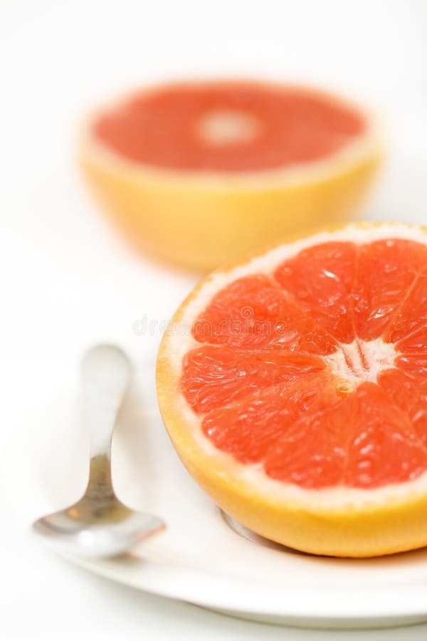 Grapefruit stock image. Image of plate, fruit, food, macro - 49793619