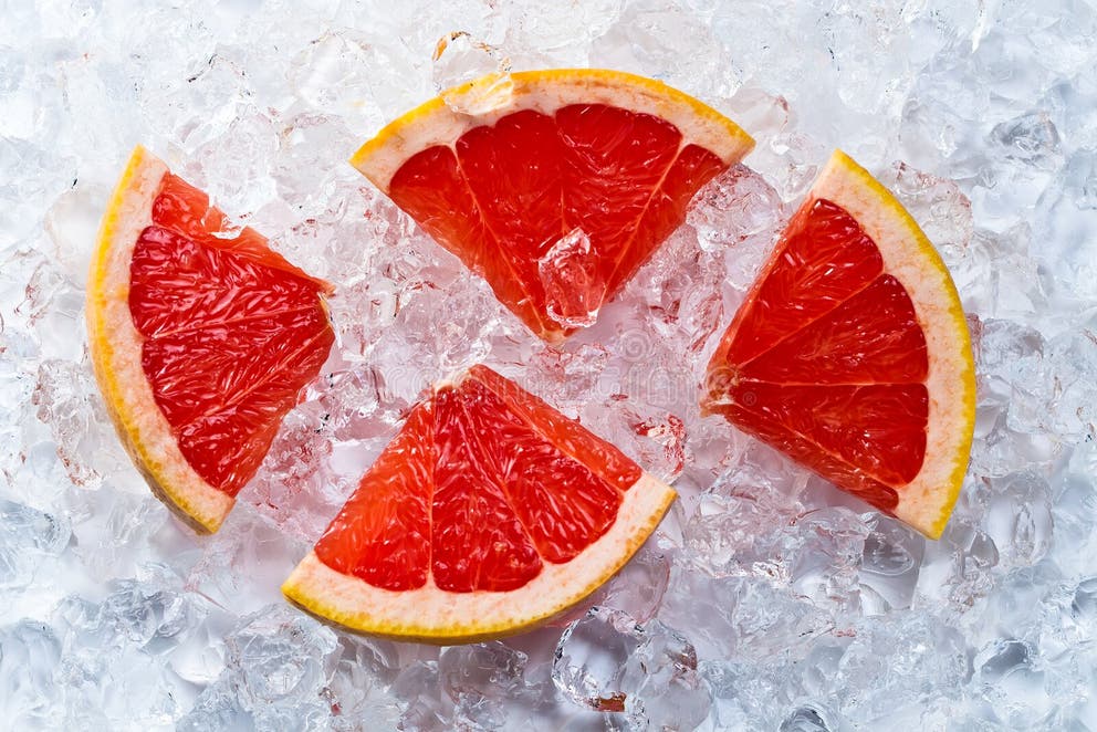 Grapefruit with ice stock photo. Image of ingredient - 38274296