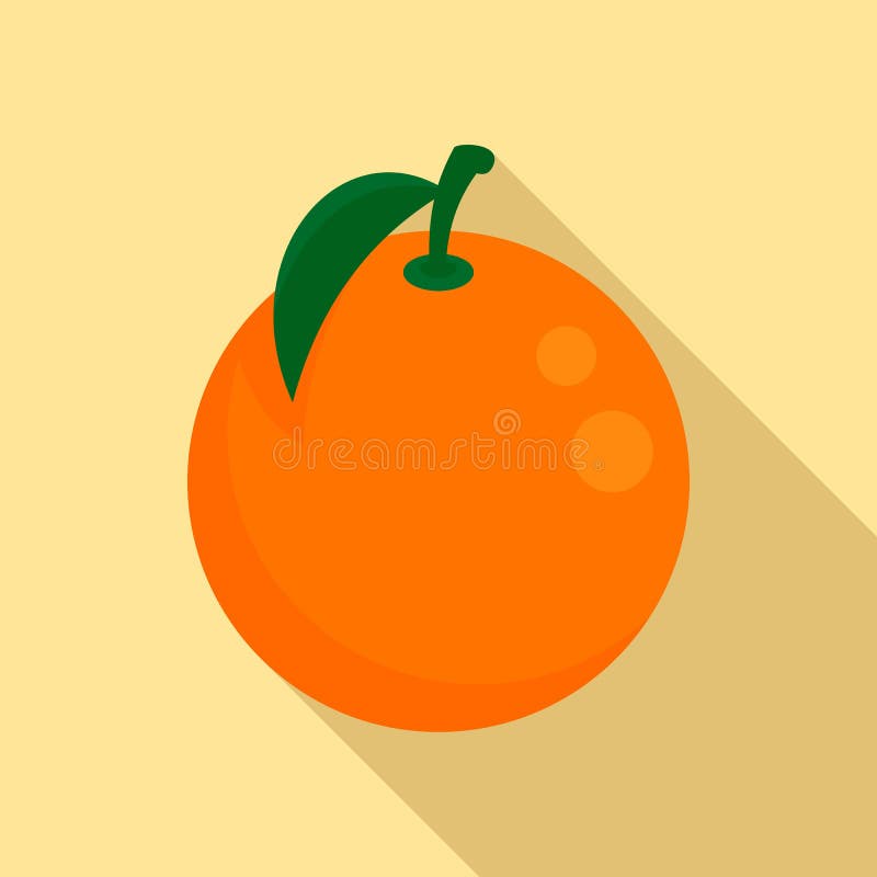 Grapefruit Icon, Flat Style Stock Vector - Illustration of crop, leaf ...