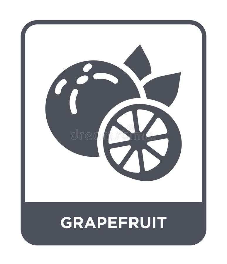 Grapefruit Icon in Trendy Design Style. Grapefruit Icon Isolated on ...