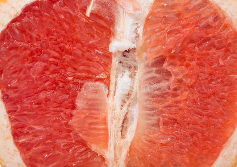 Grapefruit Inside Closeup Macro Stock Image - Image of fruit, closeup ...