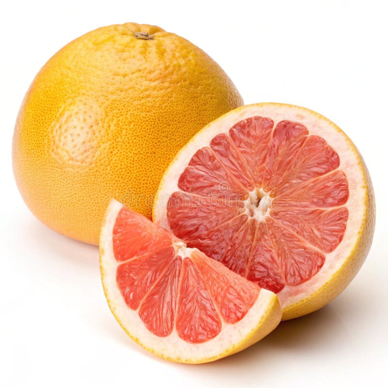 Grapefruit Isolated on White Background Stock Illustration ...