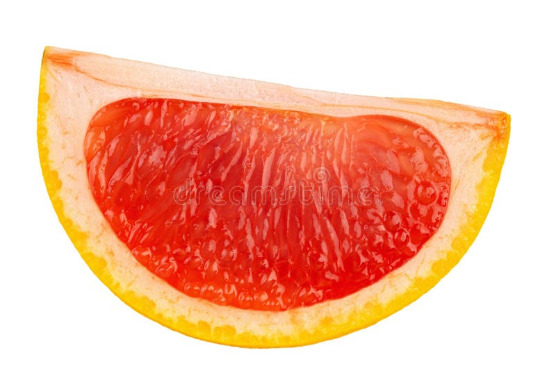 Grapefruit Isolated on White Background. a Piece of Fruit Stock Photo ...