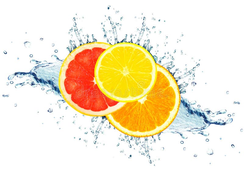 Citrus splash water stock photo. Image of grapefruit - 141245692