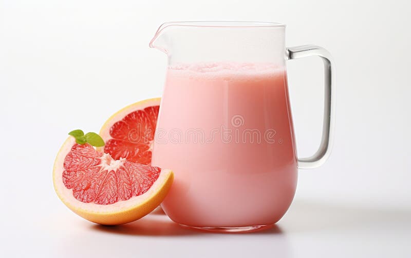 Grapefruit Milkshake Transparent Background Stock Illustration ...