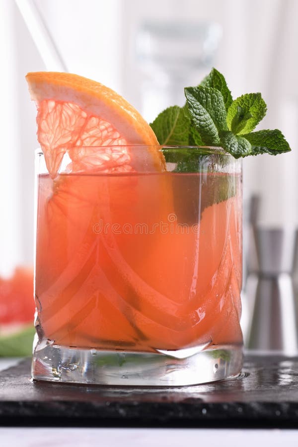 Grapefruit Pink Paloma with Tequila Stock Image - Image of cocktail ...