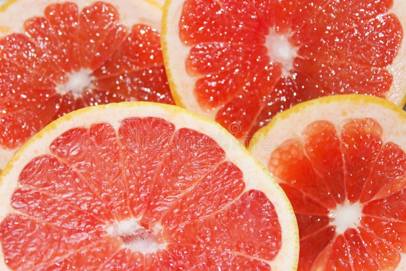 Grapefruit Red Cut by Pieces Stock Photo - Image of nutrition, organic ...