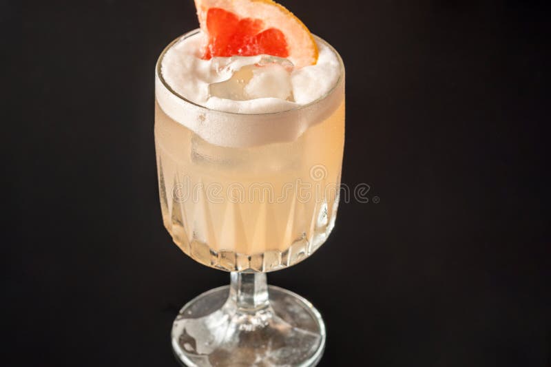 Grapefruit Tequila Sour Cocktail Stock Photo - Image of alcohol ...