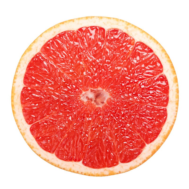 Grapefruit Wheel Slicer Isolated, Top Stock Image - Image of ring ...