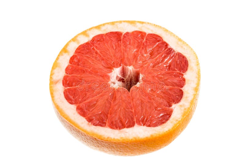 Grapefruit on a White Background Stock Image - Image of fresh, healthy ...