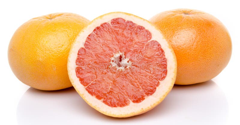 Grapefruits and a Half Grapefruit Stock Photo - Image of eating, sliced ...