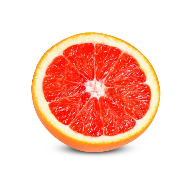Grapefruits Isolated on White Background Stock Image - Image of cutout ...