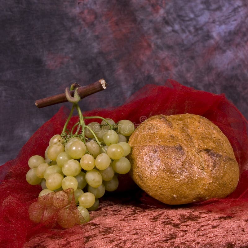 Grapes and bread stock photo. Image of baked, fresh, nutrition - 11507814