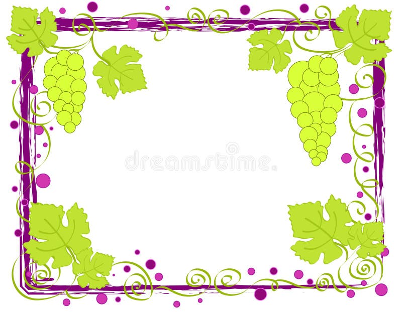 Grapes frame stock illustration. Illustration of green - 2610460
