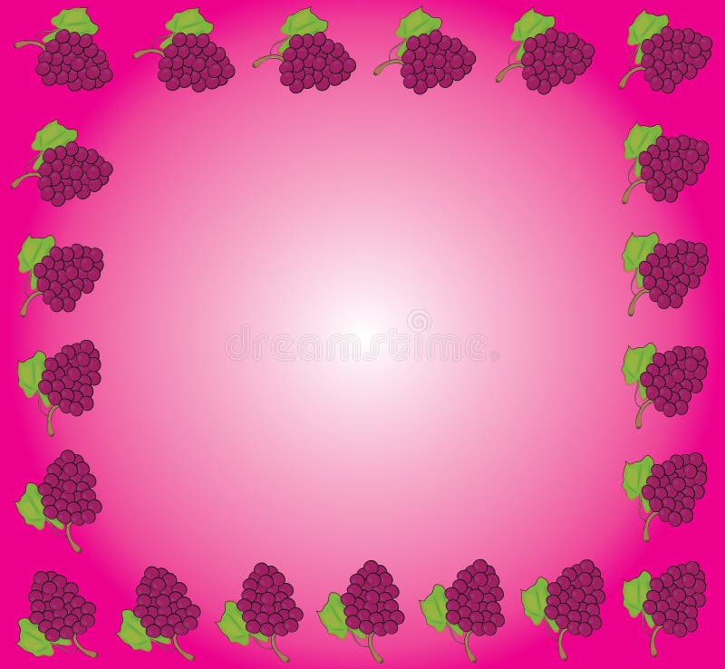 Grapes frame stock illustration. Illustration of design - 2610456