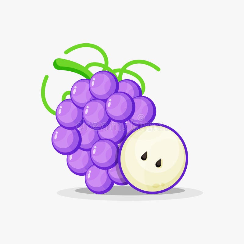Grape Cut Half Stock Illustrations – 431 Grape Cut Half Stock ...