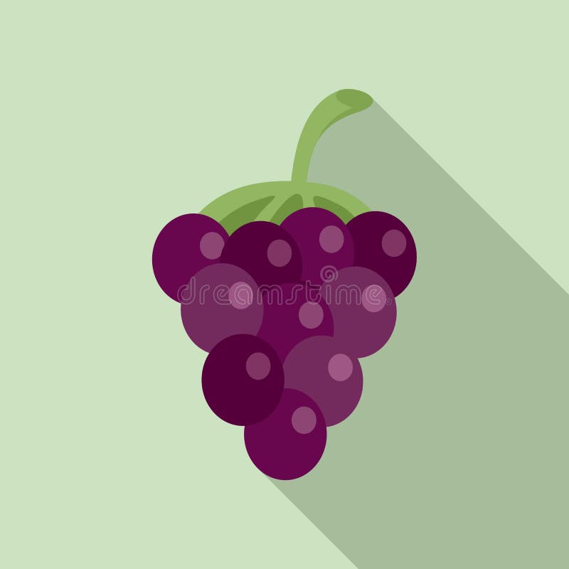 The Grapes Icon. Grape, Grapes, Wine Symbol. UI. Web. Logo. Sign. Flat ...