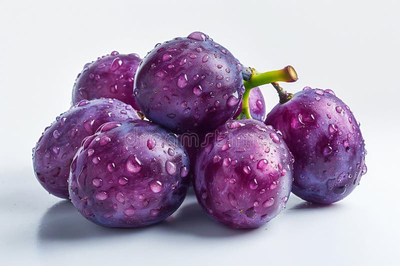 Grapes Isolated on a White Background, with No Shadow, Reflection, Blur ...