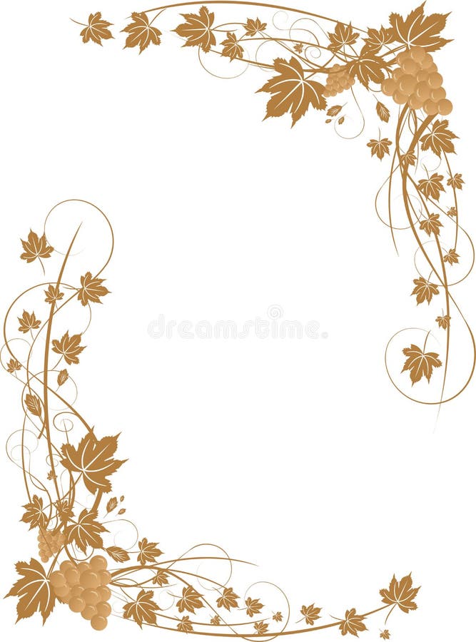 Grapevine frame stock vector. Illustration of grunge - 17478103