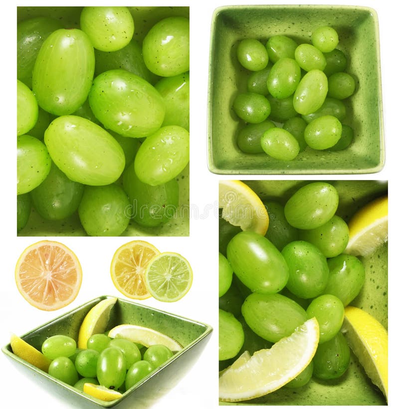 Collection of Ripe Lime and Lemon Isolated Stock Photo - Image of ...