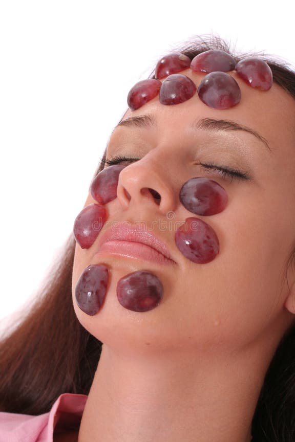 Grapes mask stock image. Image of cosmetics, grapes, health - 2450337
