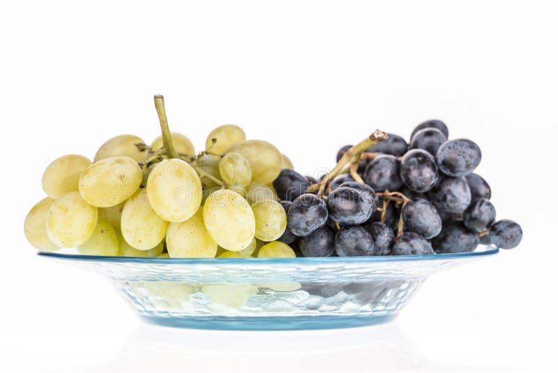 Grapes on a plate stock image. Image of agriculture, purple - 64662071