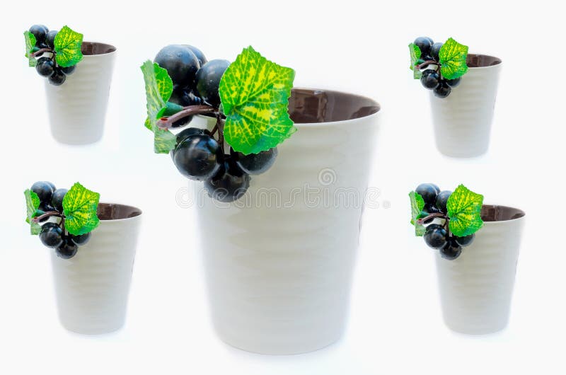 Grapes put on the cup stock photo. Image of message, healthy - 30927606