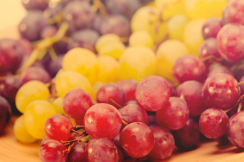 Grapes on table stock photo. Image of autumn, bunch, cluster - 40641548