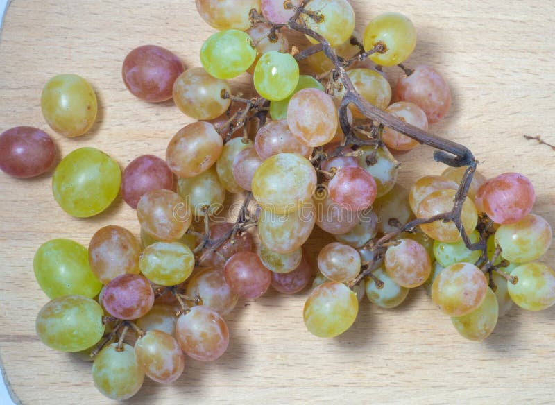 Grapes on the Table. Kishmish on a White Background. Grapes of ...