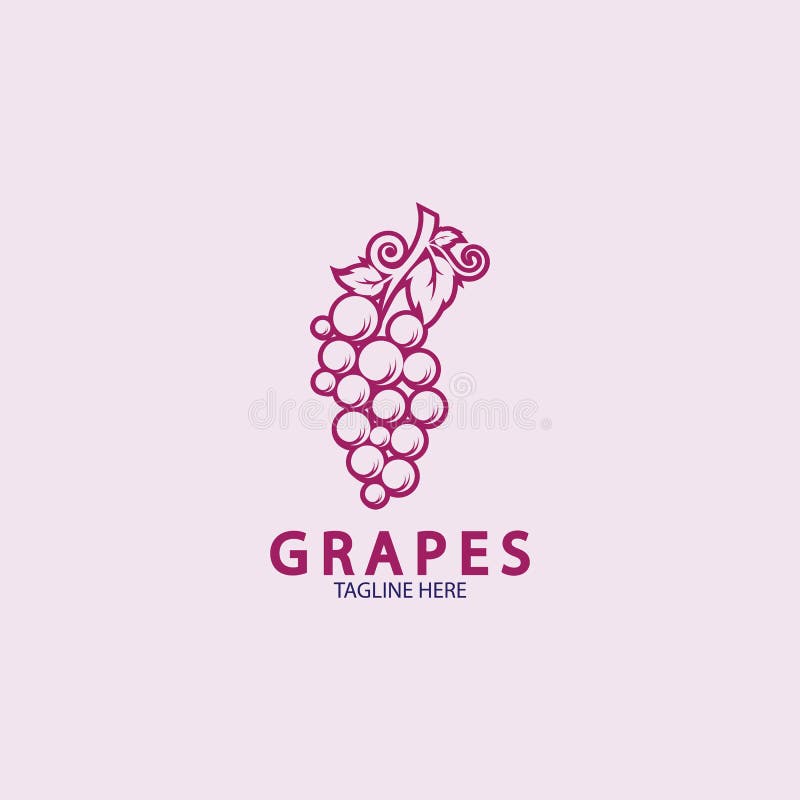 Grapes Vector Icon Illustration Design Stock Vector - Illustration of ...