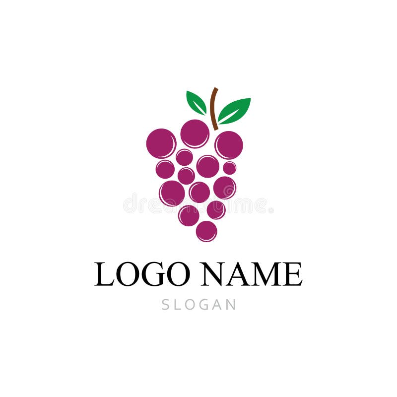 Grapes Vector Icon Illustration Design Stock Vector - Illustration of ...