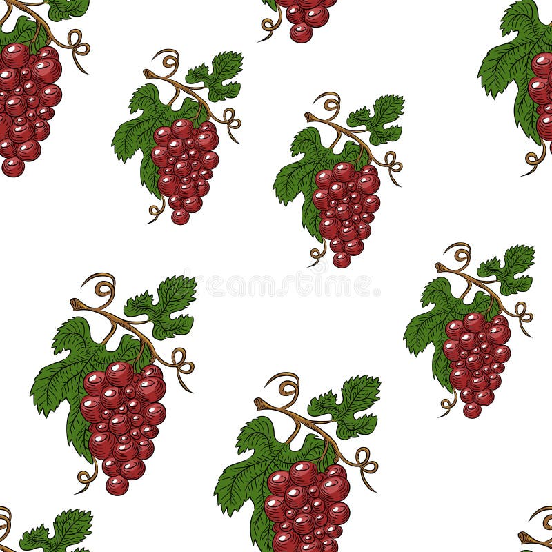 Grapes wallpaper stock illustration. Illustration of design - 34779686