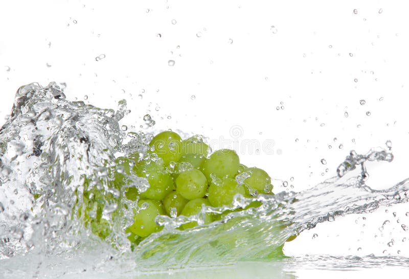 Grapes with water splash stock image. Image of blue, ingredient - 29759283