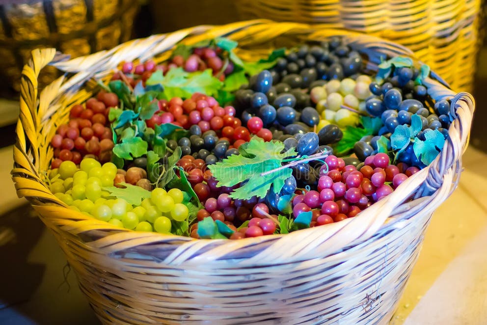 Grapes in the Wine Cellar at Monastery Stock Image - Image of greek ...