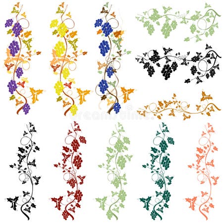 Grapevine Border Stock Illustrations – 1,787 Grapevine Border Stock ...