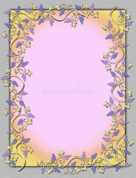 Grapevine frame stock illustration. Illustration of pattern - 527851