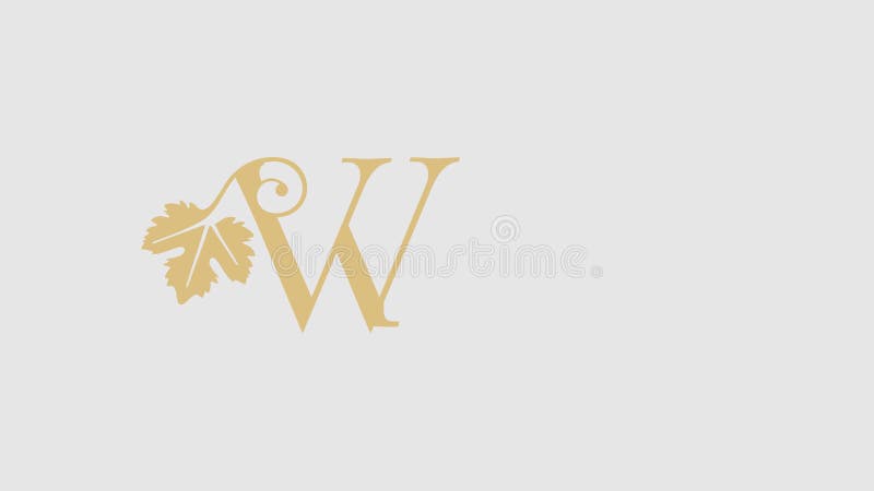 Grapevine with Grape Leaf Graphic Animation. Alpha Channel Stock ...