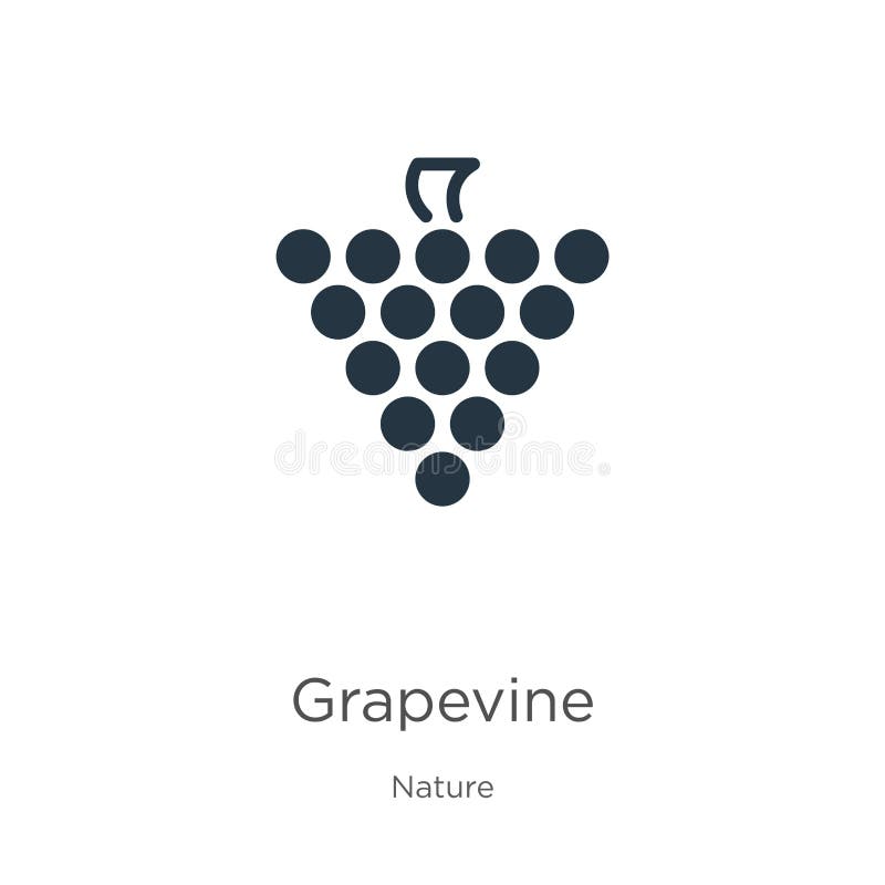 Grapevine Icon Vector Sign and Symbol Isolated on White Background ...